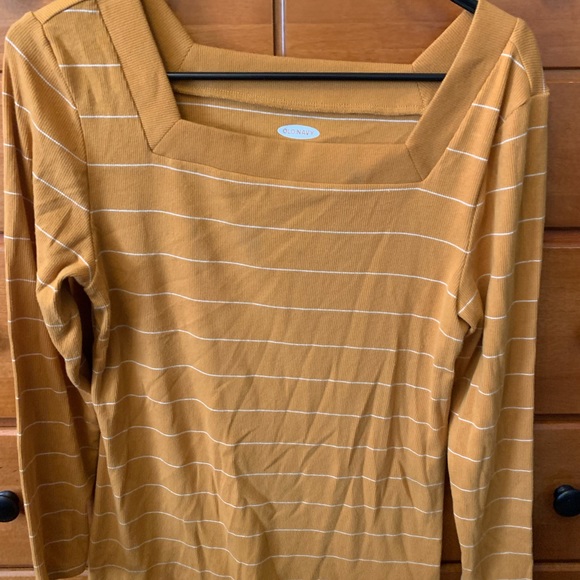 Tops | Golden Yellow Ribbed Top | Poshmark